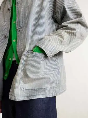 Kapital Liberty Striped Denim Overshirt