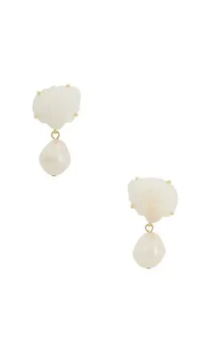 JENNIFER BEHR Isola Earrings In Ivory - Dove