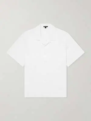 JAMES PERSE Convertible-collar Linen Shirt - White
