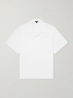 JAMES PERSE Convertible-collar Linen Shirt - White