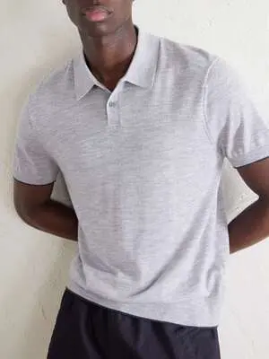 JAMES PERSE Cashmere Polo Shirt