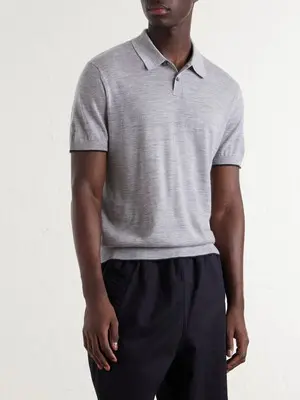 JAMES PERSE Cashmere Polo Shirt