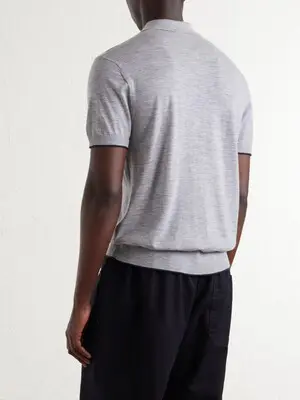 JAMES PERSE Cashmere Polo Shirt