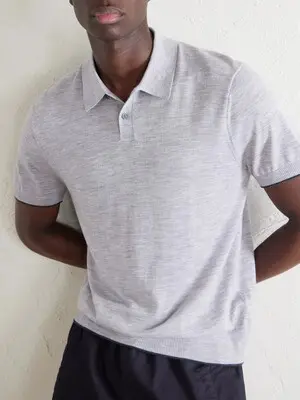 JAMES PERSE Cashmere Polo Shirt