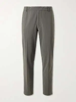 JAMES PERSE Slim-leg Stretch Cotton-blend Trousers - Green