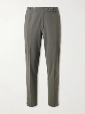JAMES PERSE Slim-leg Stretch Cotton-blend Trousers - Green