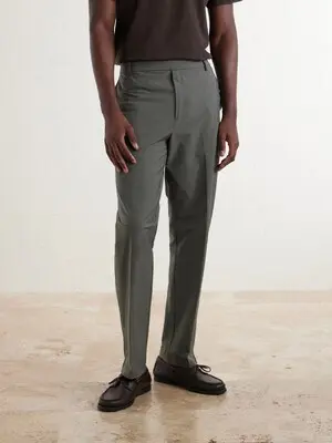 JAMES PERSE Slim-fit Stretch Cotton-blend Trousers