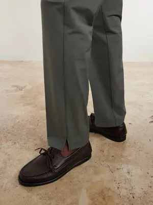 JAMES PERSE Slim-fit Stretch Cotton-blend Trousers