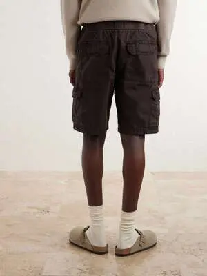 JAMES PERSE Straight-leg Stretch Cotton-poplin Shorts