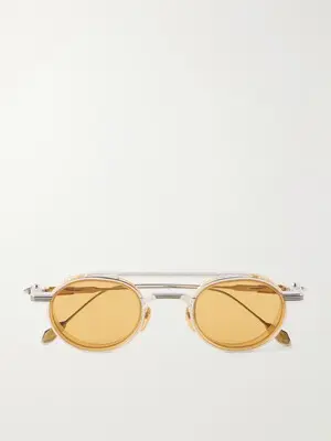 JACQUES MARIE MAGE Livingston Round-frame Sunglasses - Silver