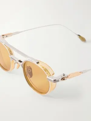 JACQUES MARIE MAGE Livingston Round Frame Sunglasses