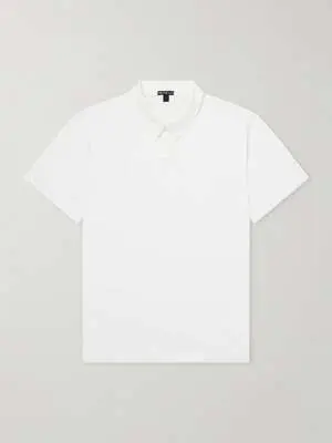 JAMES PERSE Lotus Cotton-jersey Polo Shirt - White