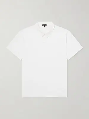 JAMES PERSE Lotus Cotton-Jersey Polo Shirt