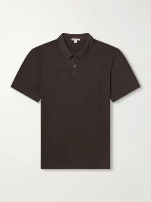 JAMES PERSE Supima Cotton-jersey Polo Shirt