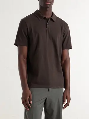 JAMES PERSE Supima Cotton-jersey Polo Shirt