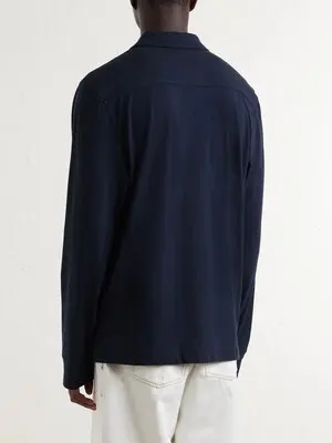 JAMES PERSE Clean Finish Slim-fit Cotton-jersey Shirt