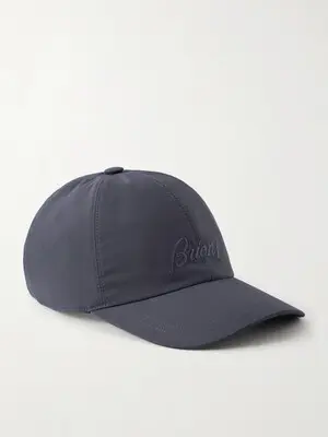 Brioni Embroidered Logo Baseball Cap - Blue