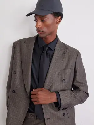 Brioni Embroidered Logo Baseball Cap