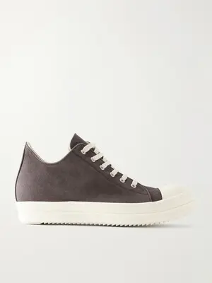 Rick Owens Ramones Lace Up Sneakers - Red