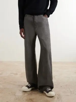 Rick Owens Ramones Denim Lace-up Sneakers