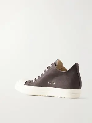 Rick Owens Ramones Denim Lace-up Sneakers
