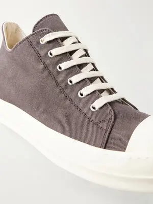 Rick Owens Ramones Denim Lace-up Sneakers