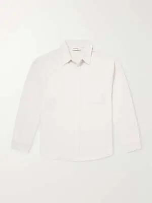 FRAME Waffle-knit Cotton Shirt - Cream