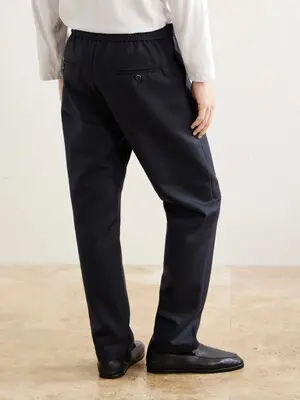Barena Venezia Straight-leg Herringbone Virgin Wool Trousers