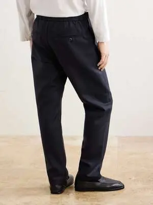 Barena Venezia Straight-leg Herringbone Virgin Wool Trousers