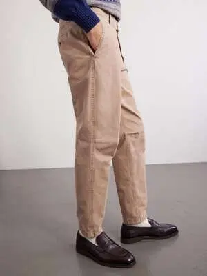 Brunello Cucinelli Straight-leg Cotton Trousres
