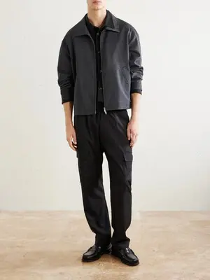 Barena Venezia Straight-leg Virgin Wool-gabardine Cargo Trousers