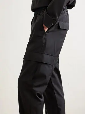 Barena Venezia Straight-leg Virgin Wool-gabardine Cargo Trousers