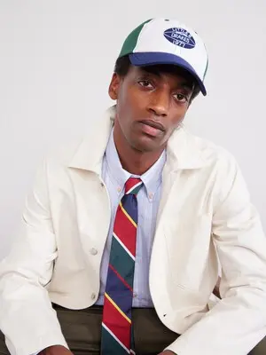 DRAKE'S Color-block Cotton Baseball Cap