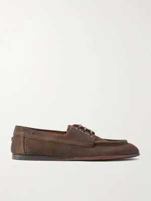 Dolce & Gabbana Crosta Suede Loafers - Brown