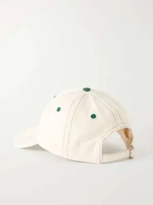 DRAKE'S Embroidered Cotton-twill Cap