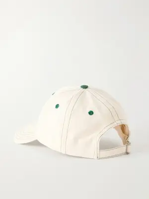 DRAKE'S Embroidered Cotton-twill Cap
