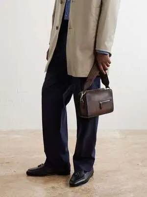 Berluti Journalier Xs Leather Messenger Bag