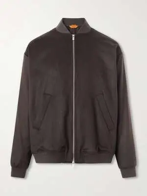 Barena Venezia Cashmere Bomber Jacket - Brown
