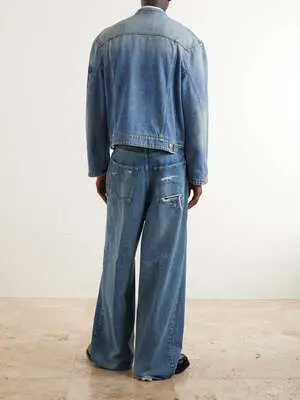 Balenciaga Denim Motorcycle Jacket