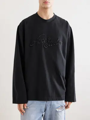 Acne Studios Logo-print Cotton-jersey T-shirt