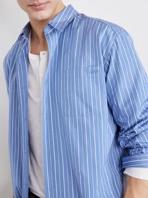A.p.c. Malo Striped Cotton-poplin Shirt