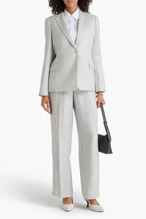 Theory Houndstooth Linenblend Blazer