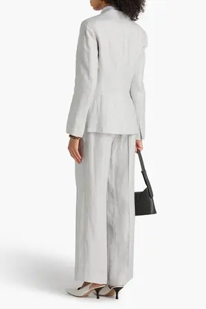 Theory Houndstooth Linenblend Blazer
