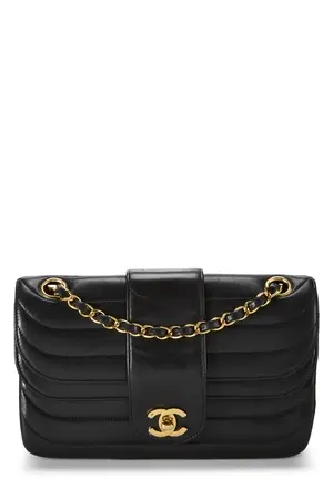 Chanel Lambskin Horizontal Flap 9 - Black