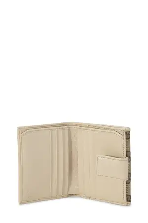 Gucci Cream Original Gg Canvas French Wallet