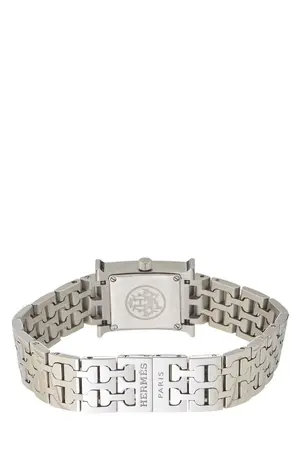 Hermès Stainless Steel Heure H Watch
