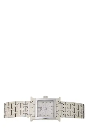 Hermès Stainless Steel Heure H Watch
