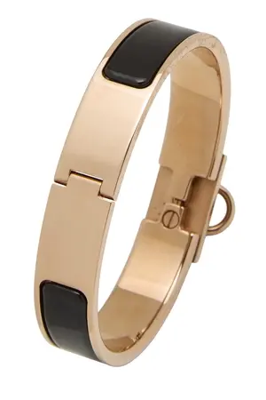 Hermès Rose Gold Clic Anneau Bracelet