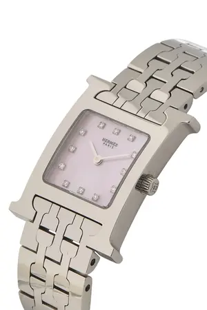 Hermès Stainless Steel Heure H Watch
