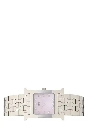 Hermès Stainless Steel Heure H Watch